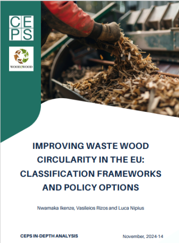Improving waste wood circularity in the EU: classification frameworks ...
